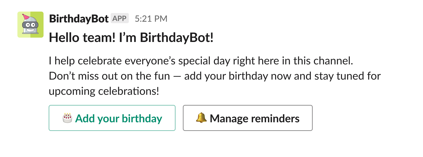 Slack Birthday Bot setup - automated birthday and anniversary cards ...