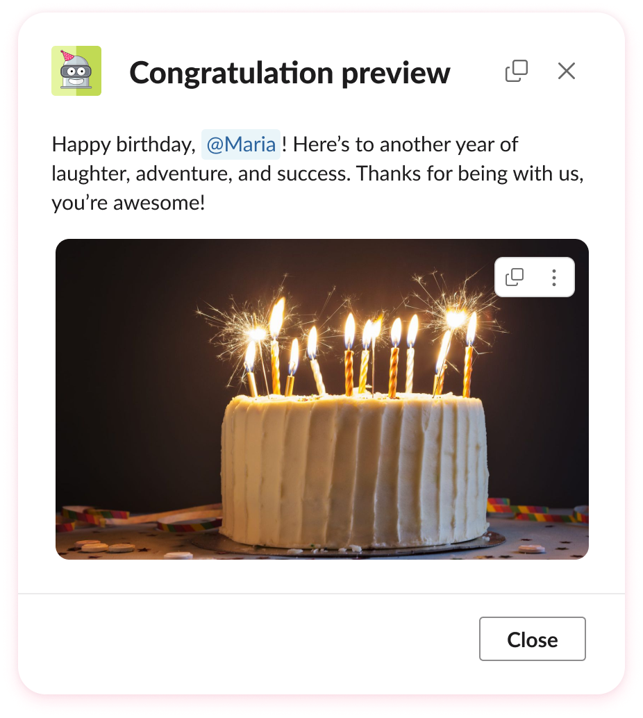 Slack Birthday Bot setup - automated birthday and anniversary cards | BirthdayBot