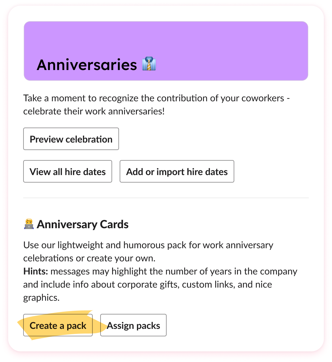 Slack Birthday Bot setup - automated birthday and anniversary cards ...