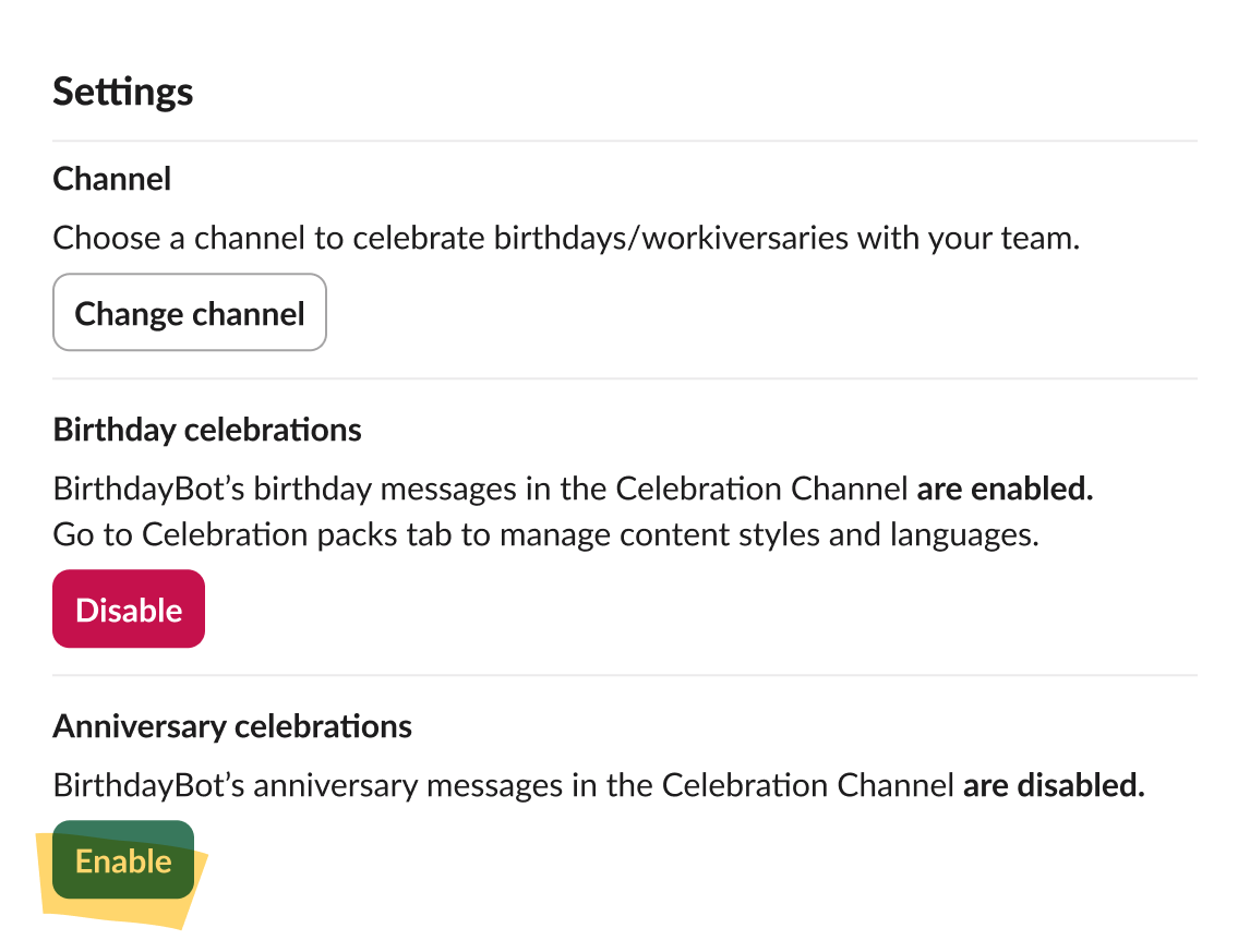 Slack Birthday Bot setup - automated birthday and anniversary cards ...
