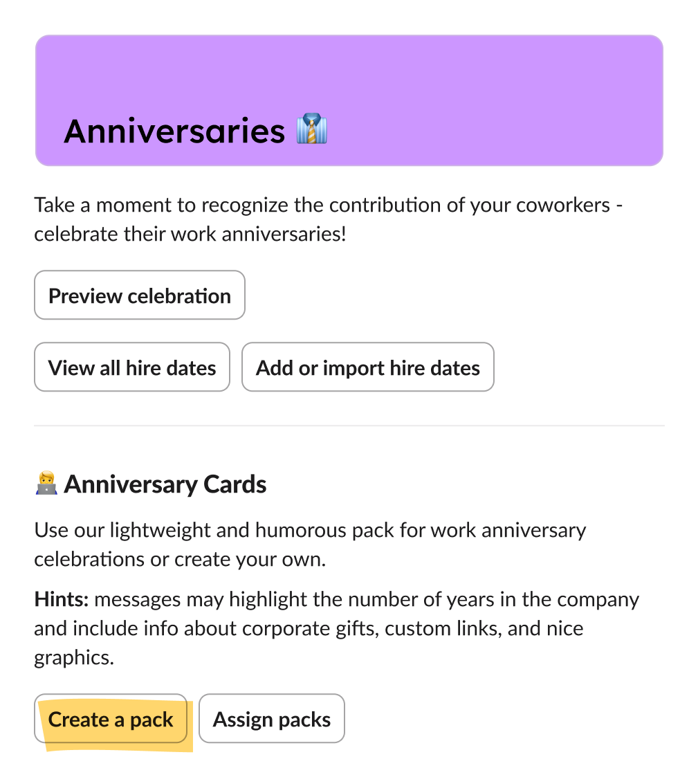 Slack Birthday Bot setup - automated birthday and anniversary cards ...