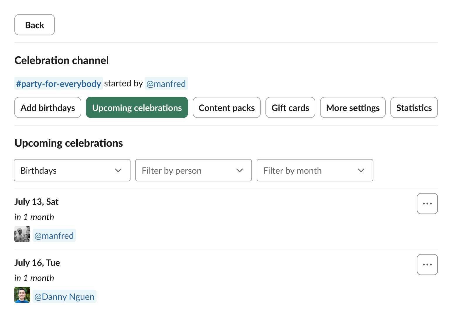 Slack Birthday Bot setup - automated birthday and anniversary cards ...