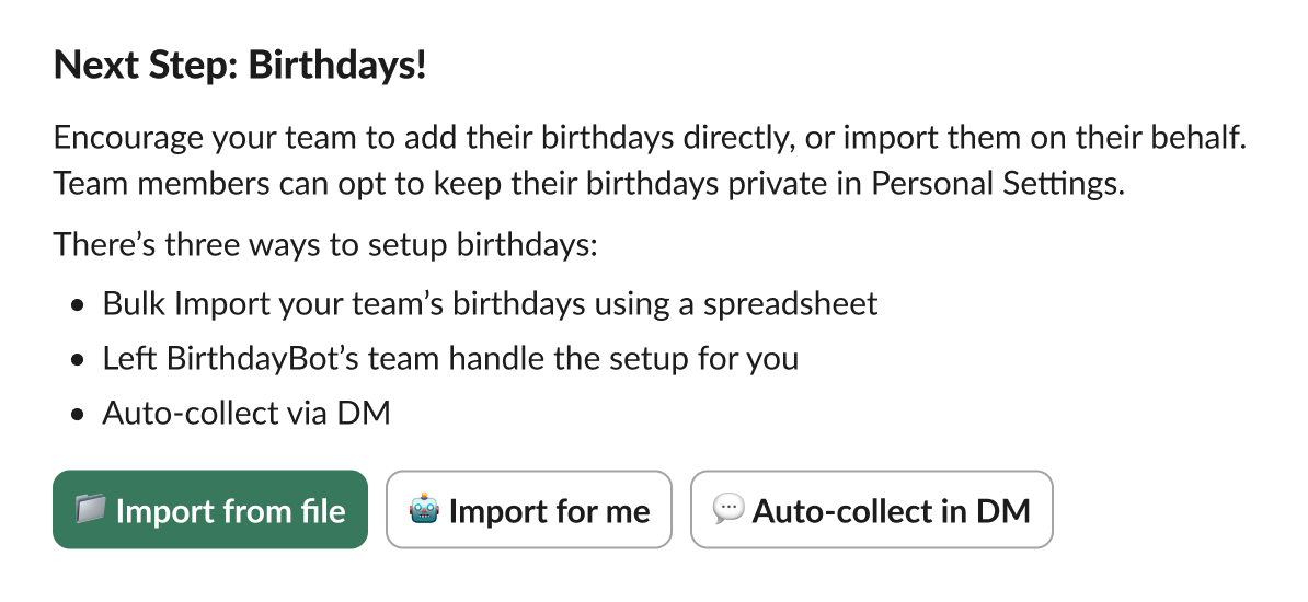Slack Birthday Bot setup - automated birthday and anniversary cards ...